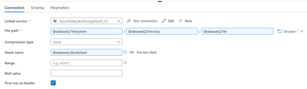 Data Factory, Moving multiple lookup worksheets from Excel to one ...