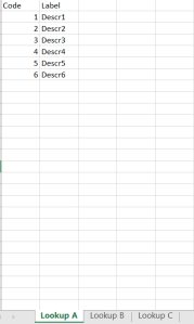 Data Factory, Moving multiple lookup worksheets from Excel to one ...